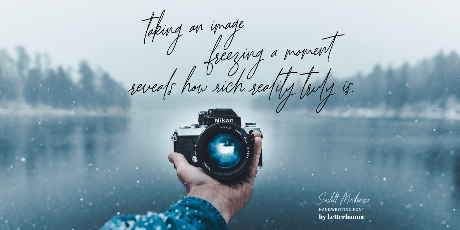 Scarlett Mackenzie Font | Modern Handwriting Signature - Letterhanna Studio