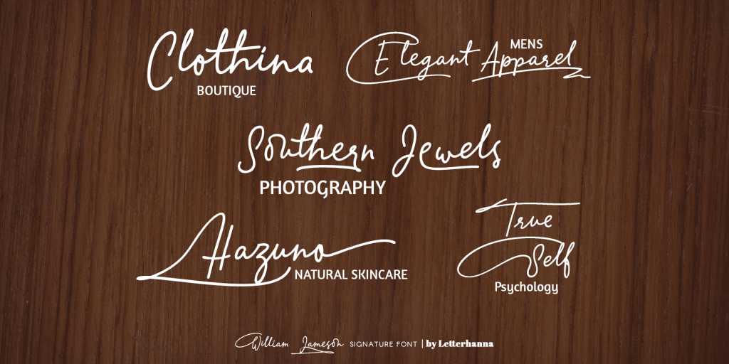 William Jameson Font - Letterhanna Studio