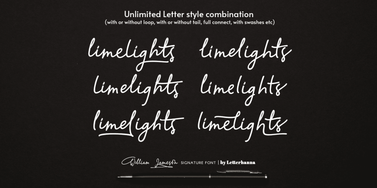 William Jameson Font - Letterhanna Studio