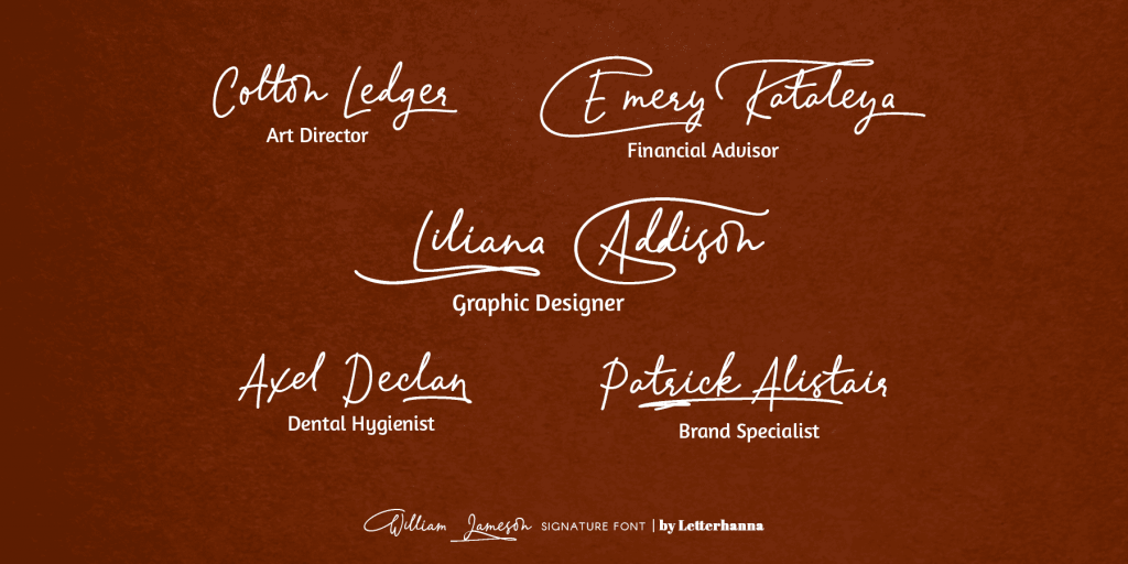 William Jameson Font - Letterhanna Studio