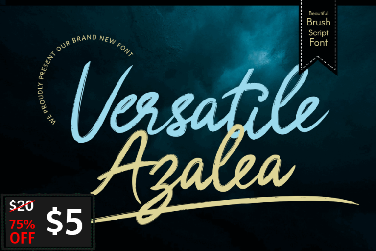 Versatile Azalea Brush Font - Letterhanna Studio