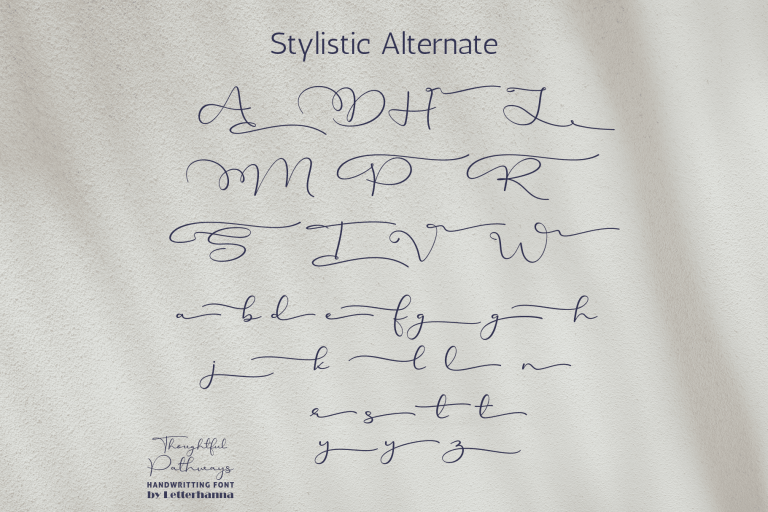 Thoughtful Pathways Font - Letterhanna Studio