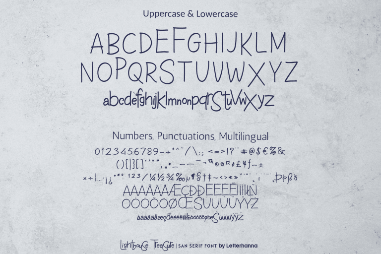 Lighthouse Treasure Font - Letterhanna Studio