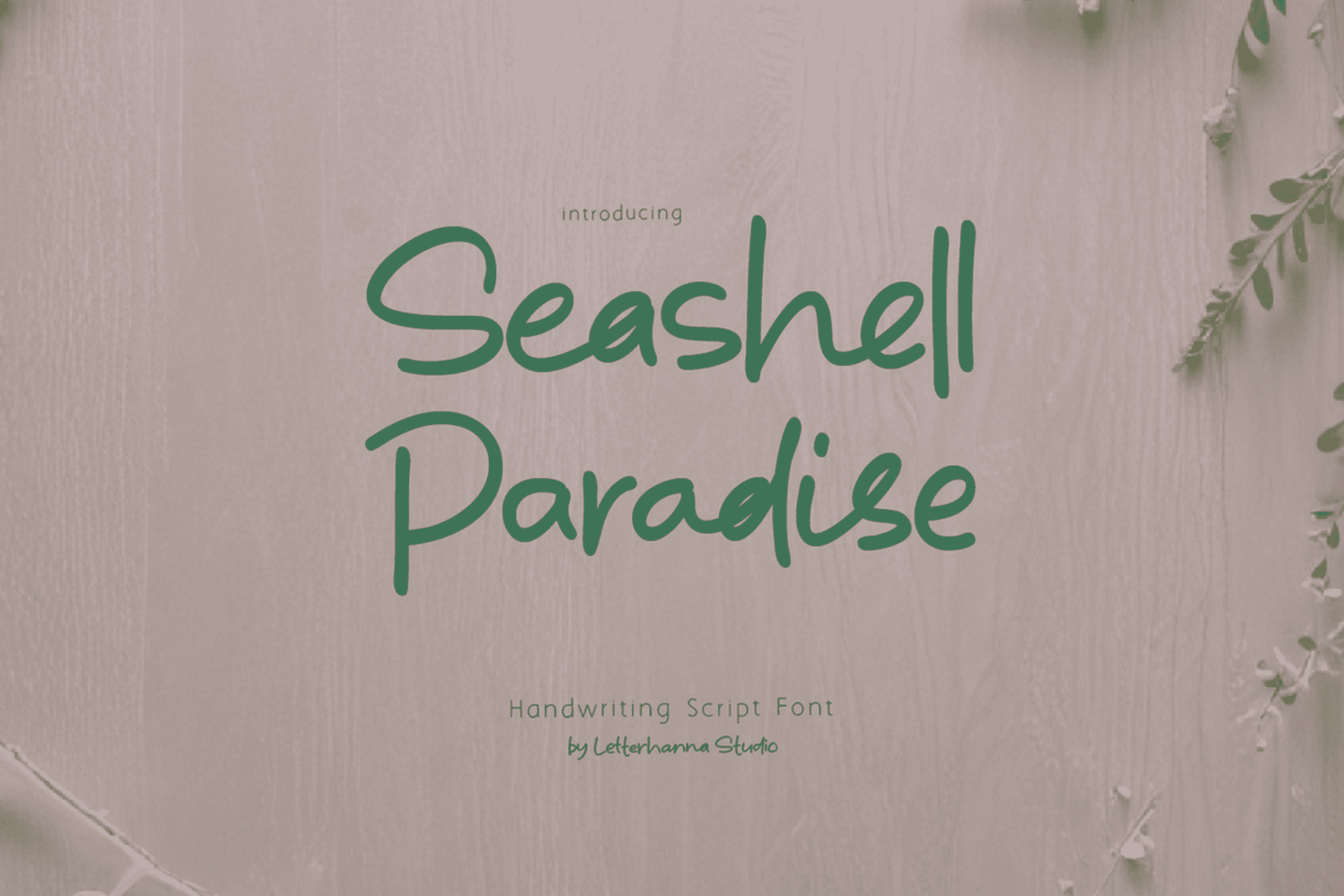 Seashell Paradise Font - Letterhanna Studio