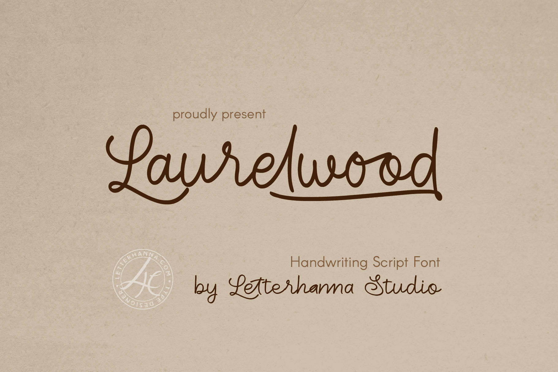 Laurelwood Font - Letterhanna Studio