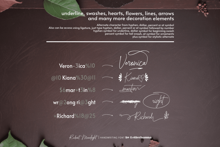 Radiant Moonlight Font - Letterhanna Studio
