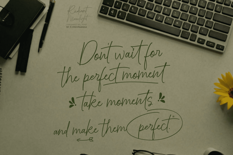Radiant Moonlight Font - Letterhanna Studio