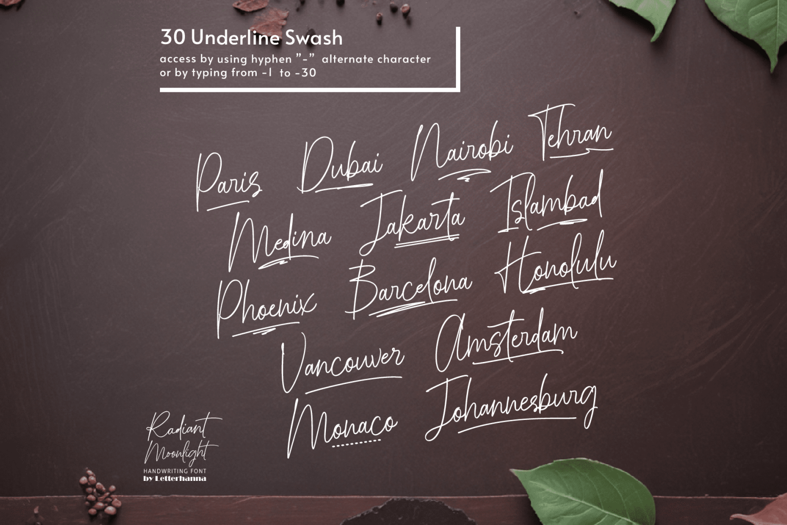 Radiant Moonlight Font - Letterhanna Studio