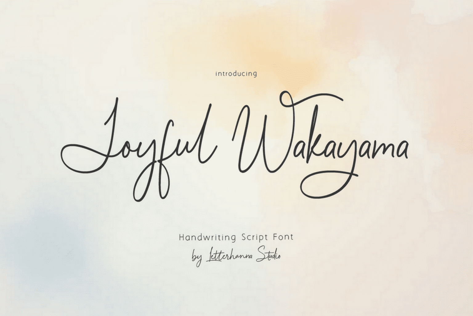 Joyful Wakayama Font - Letterhanna Studio