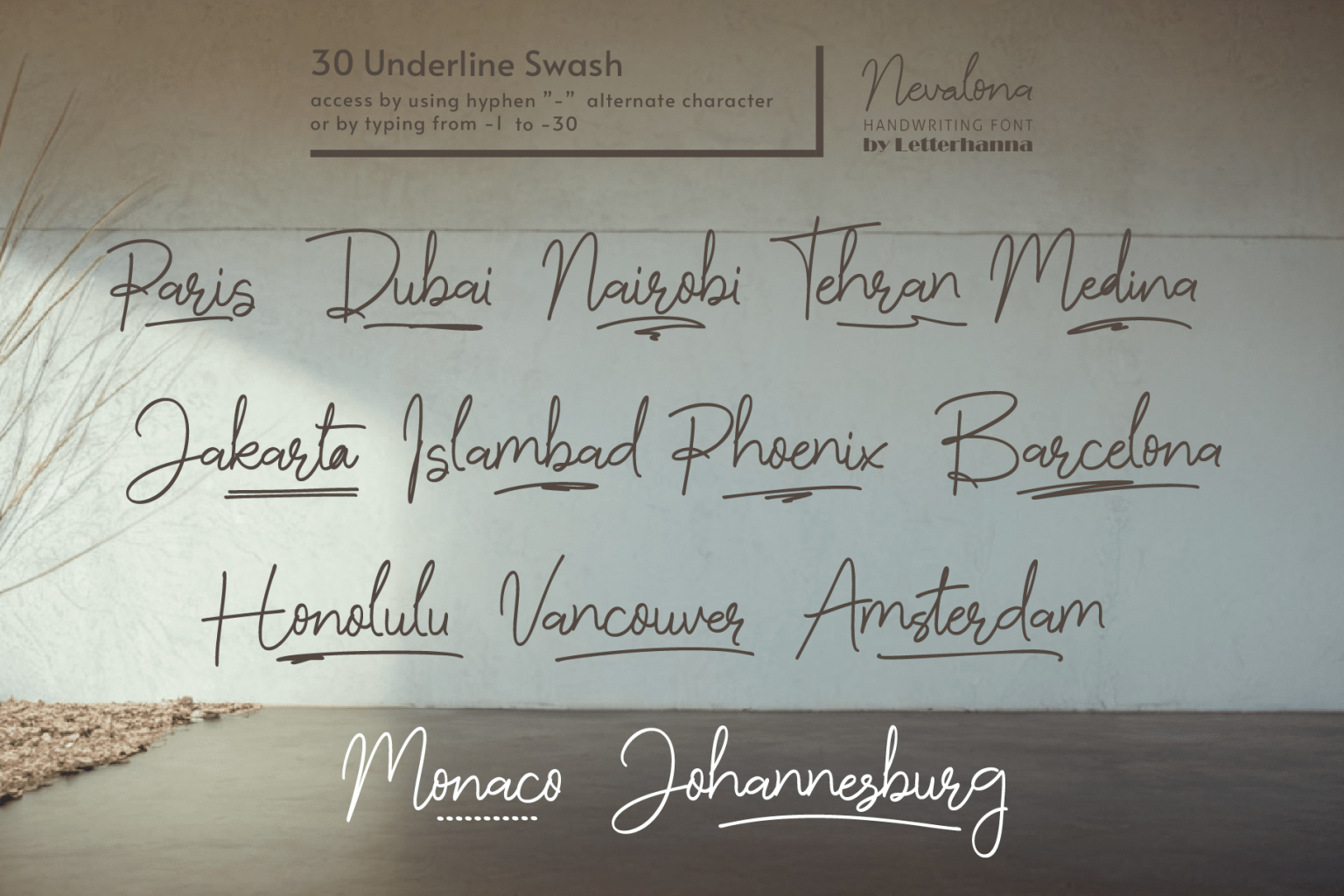 Nevalona Font - Letterhanna Studio