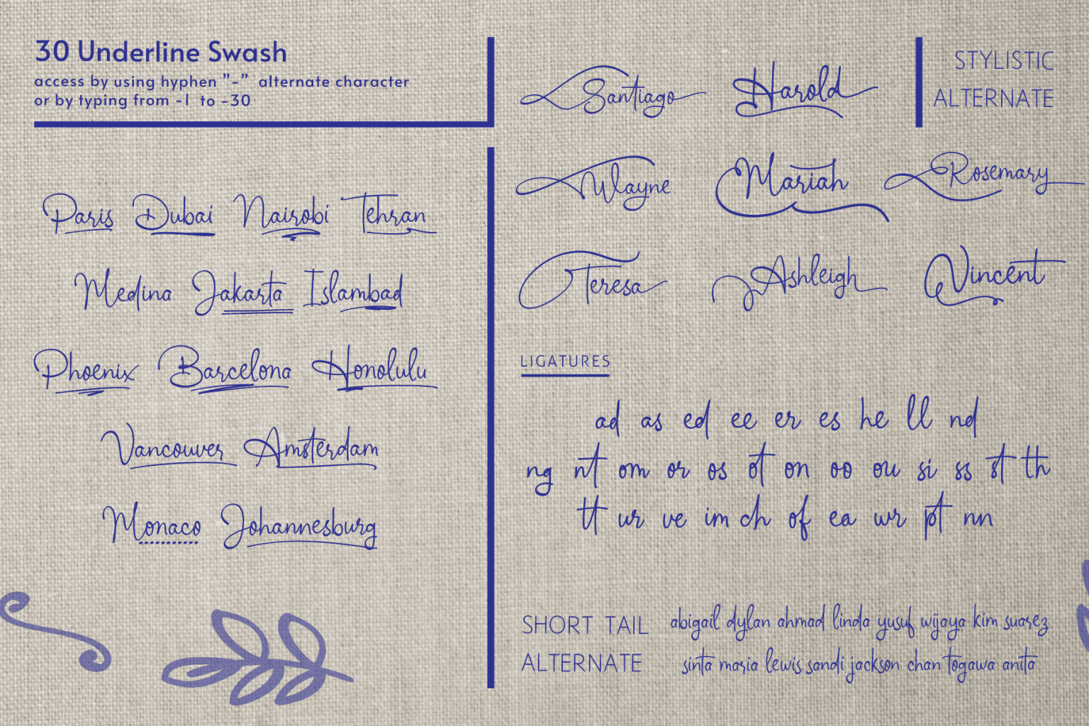 Whimsical Rose Font - Letterhanna Studio