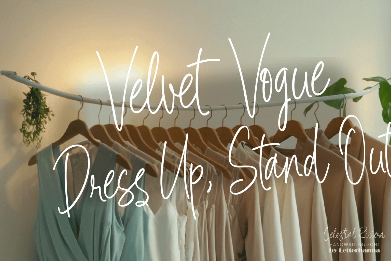 Celestial Riviera Handwriting Font - Letterhanna Studio