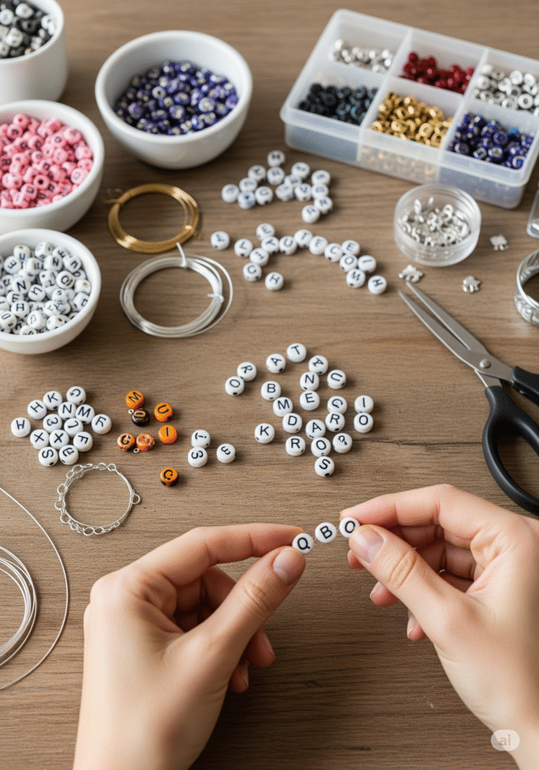 Clay & Cursive – Crafting DIY Letter Beads & Charms - Letterhanna Studio