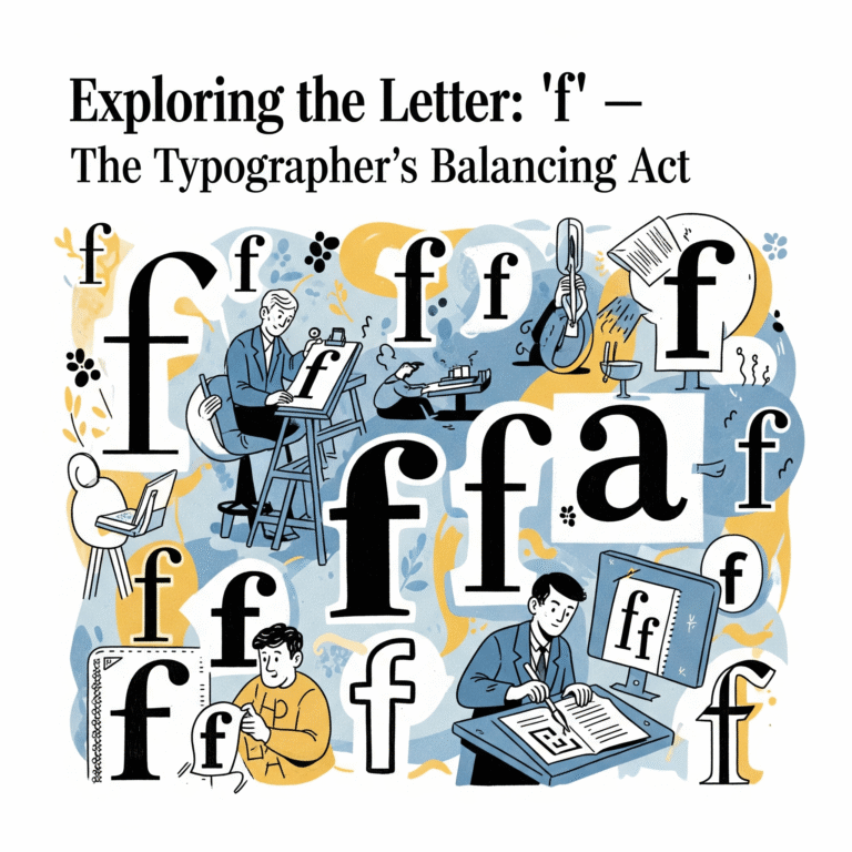 Exploring the Letter: ‘f’ — The Typographer’s Balancing Act ...