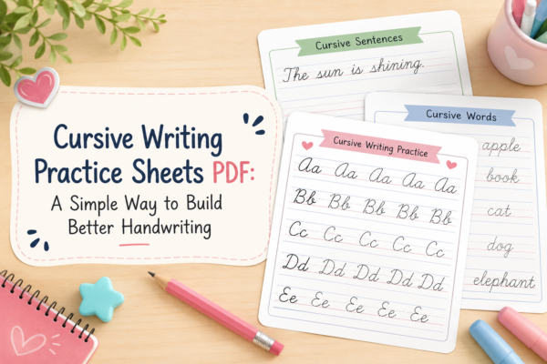 Cursive Writing Practice Sheets PDF: A Simple Way to Build Better ...