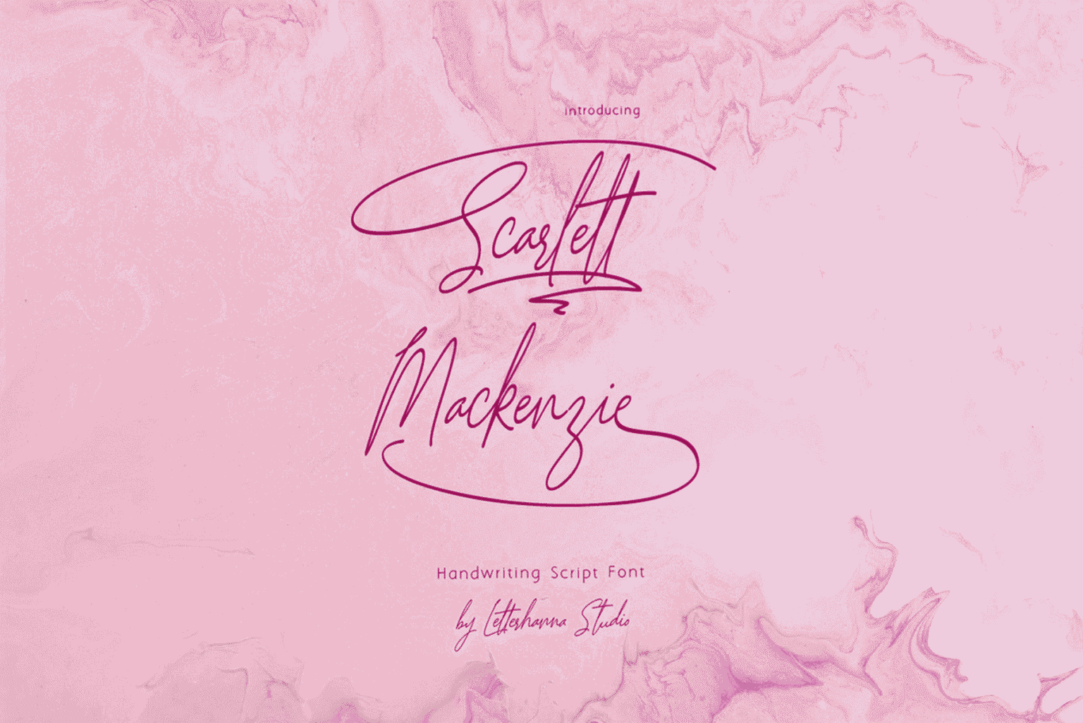 Scarlett Mackenzie Font - Letterhanna Studio