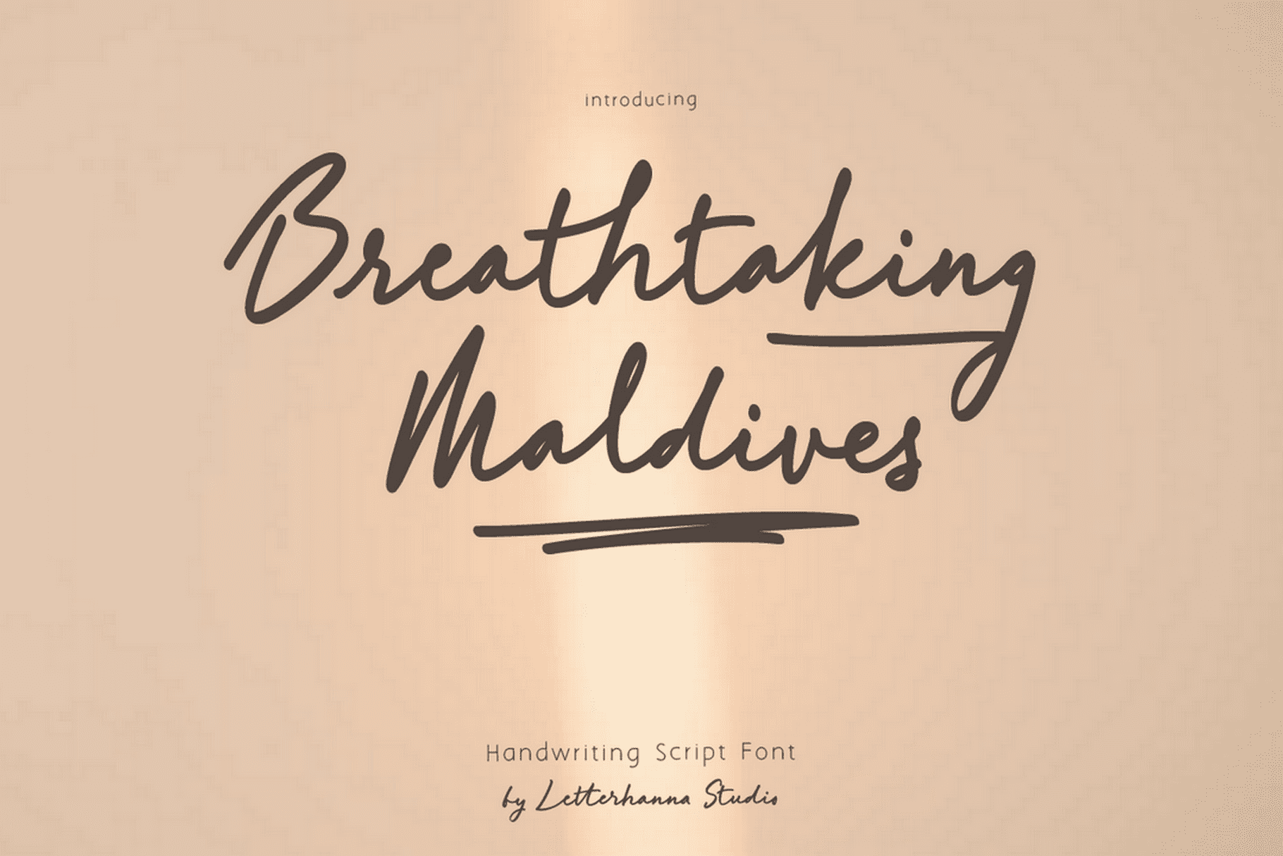 Breathtaking Maldives Font - Letterhanna Studio